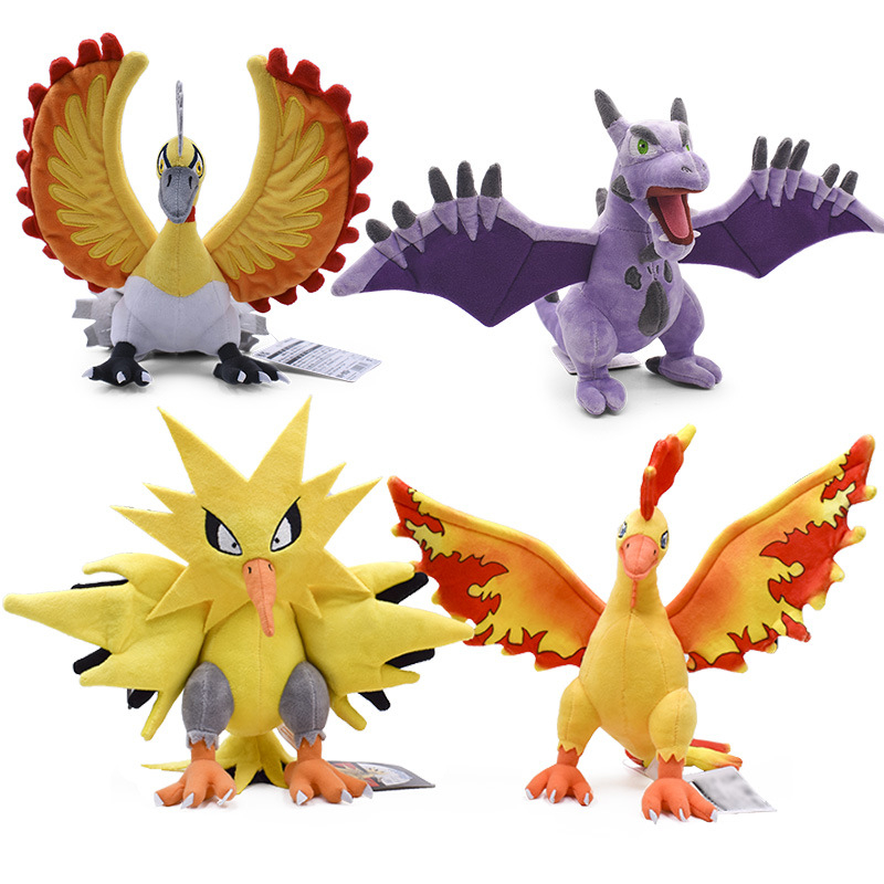 24cm Anime Pokemon Figure Moltres Ho-Oh God Beast Plush Toys Doll Soft ...