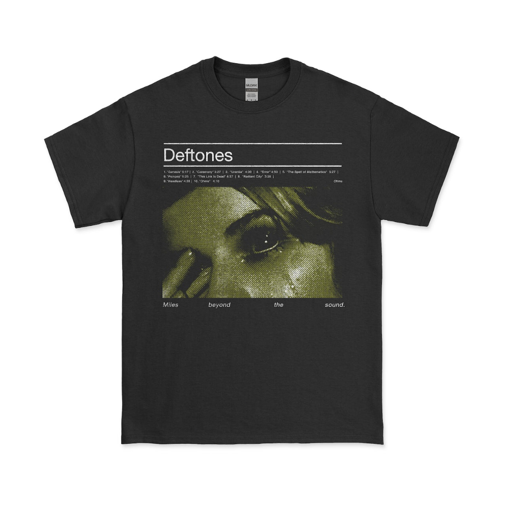 Deftones OHMS Tracklist Tee (Black) | Shopee Malaysia