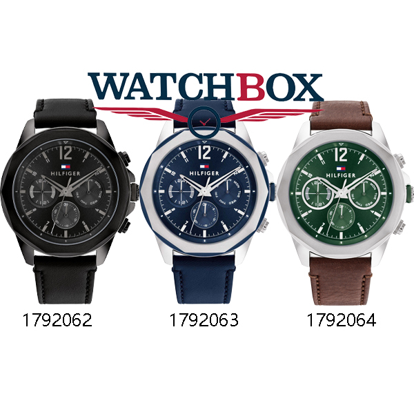 Men Watch Men's Watch Tommy Hilfiger Cow Leather Strap Watch Business ...