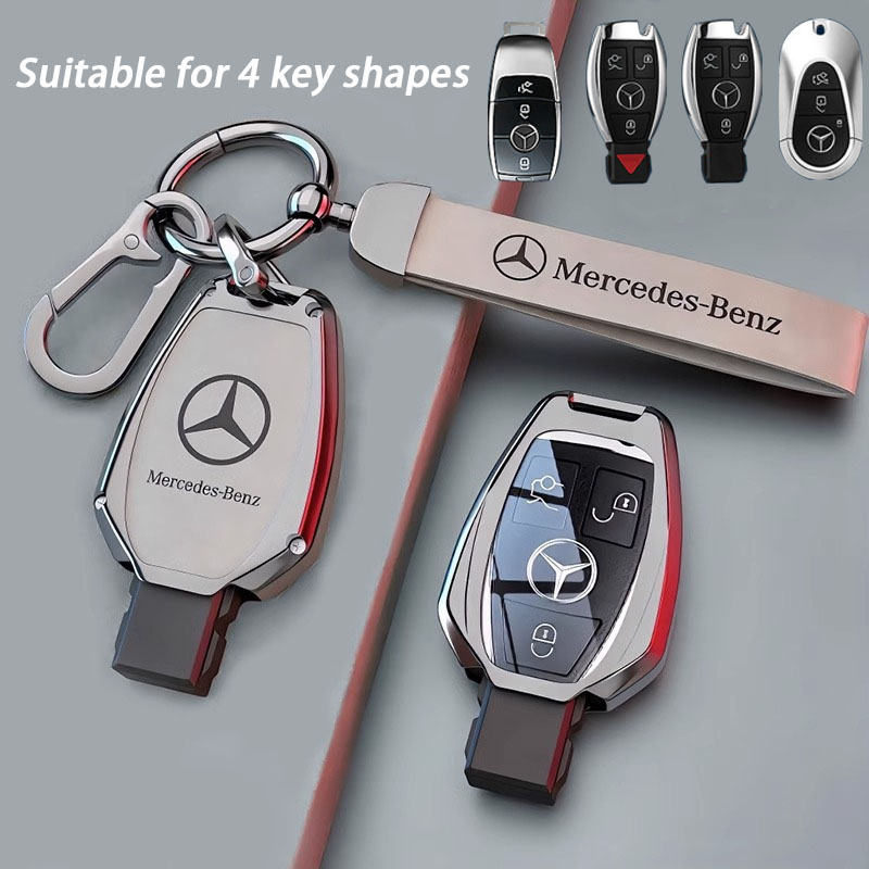 Mercedes Benz Alloy Key Case Benz C-Class E-Class S-Class A-Class W205 ...