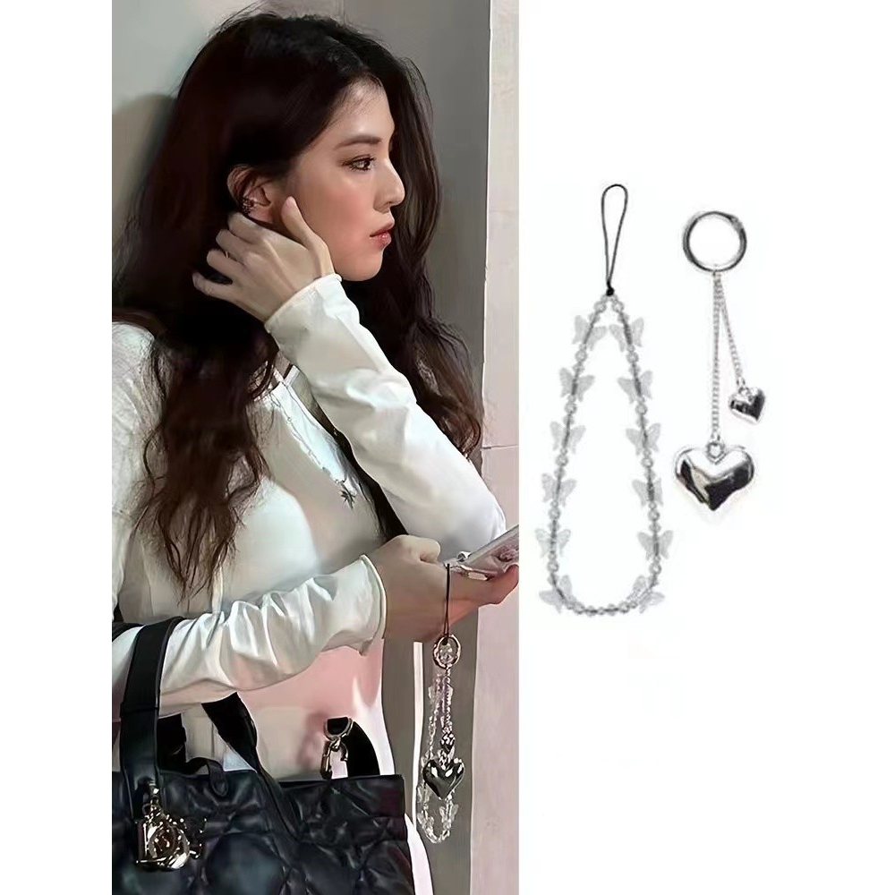New Style Han Suxi Same Style Butterfly Mobile Phone Chain Mobile Phone ...
