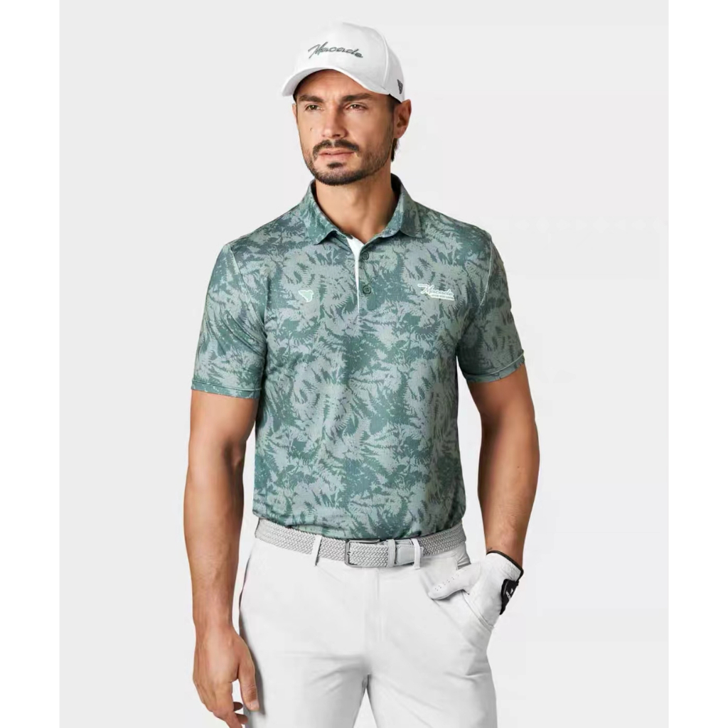 Macade Script Shirt Men's 2023 Masters New Golf Short Sleeve Polo | Shopee Malaysia