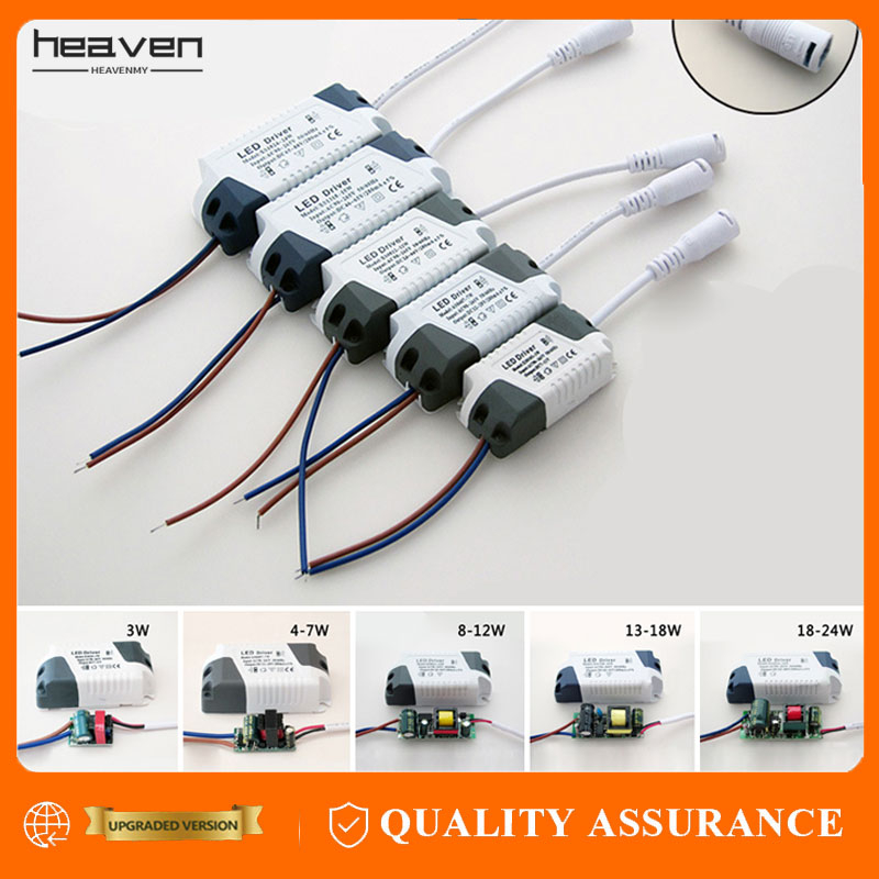 LED Driver 4-7w 8-12w 13-18w 18w-24w Downlight Transformer Isolated ...