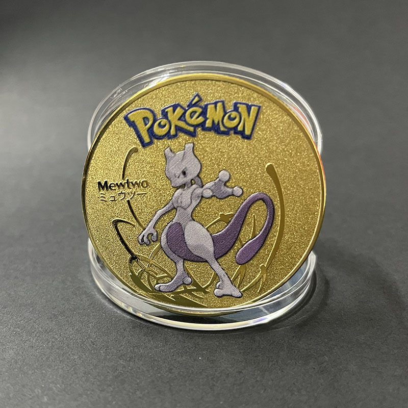 Pokemon Coins Metal Mewtwo Coins Anime Commemorative Coin Charizard ...