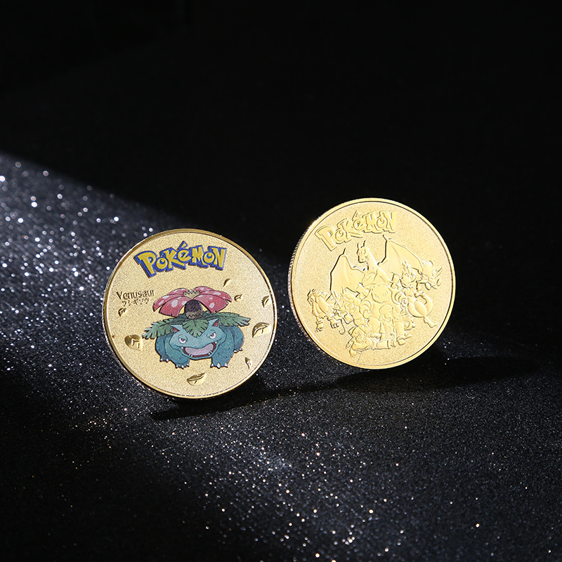 Pokemon Coins Metal Mewtwo Coins Anime Commemorative Coin Charizard ...
