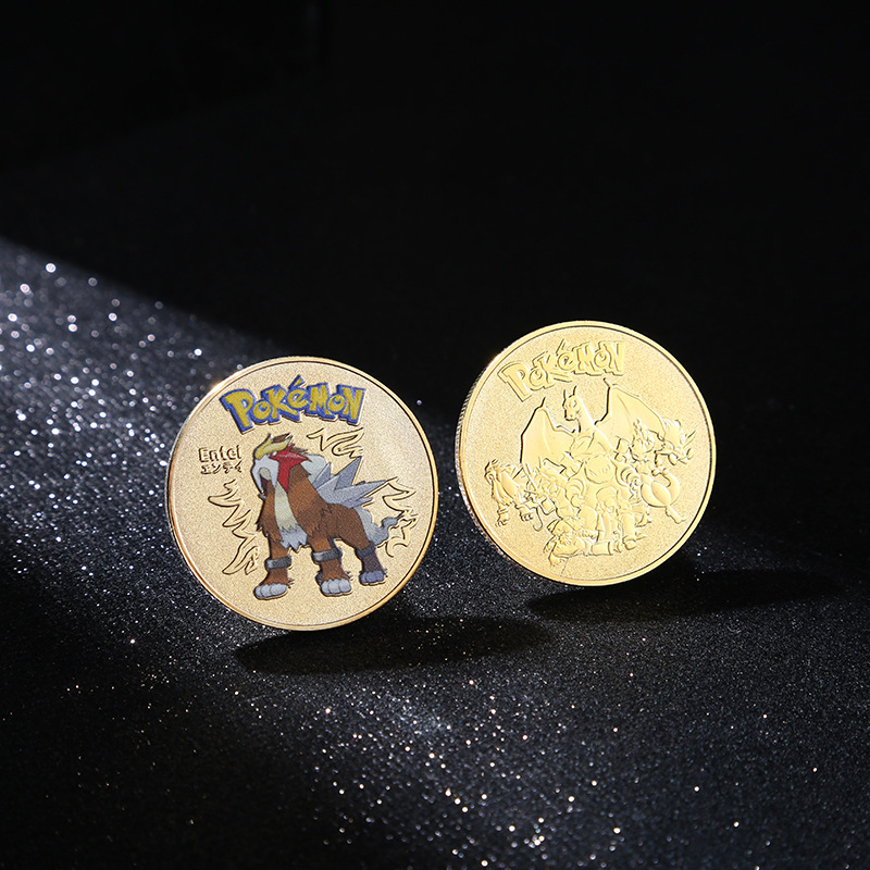 Pokemon Coins Metal Mewtwo Coins Anime Commemorative Coin Charizard ...