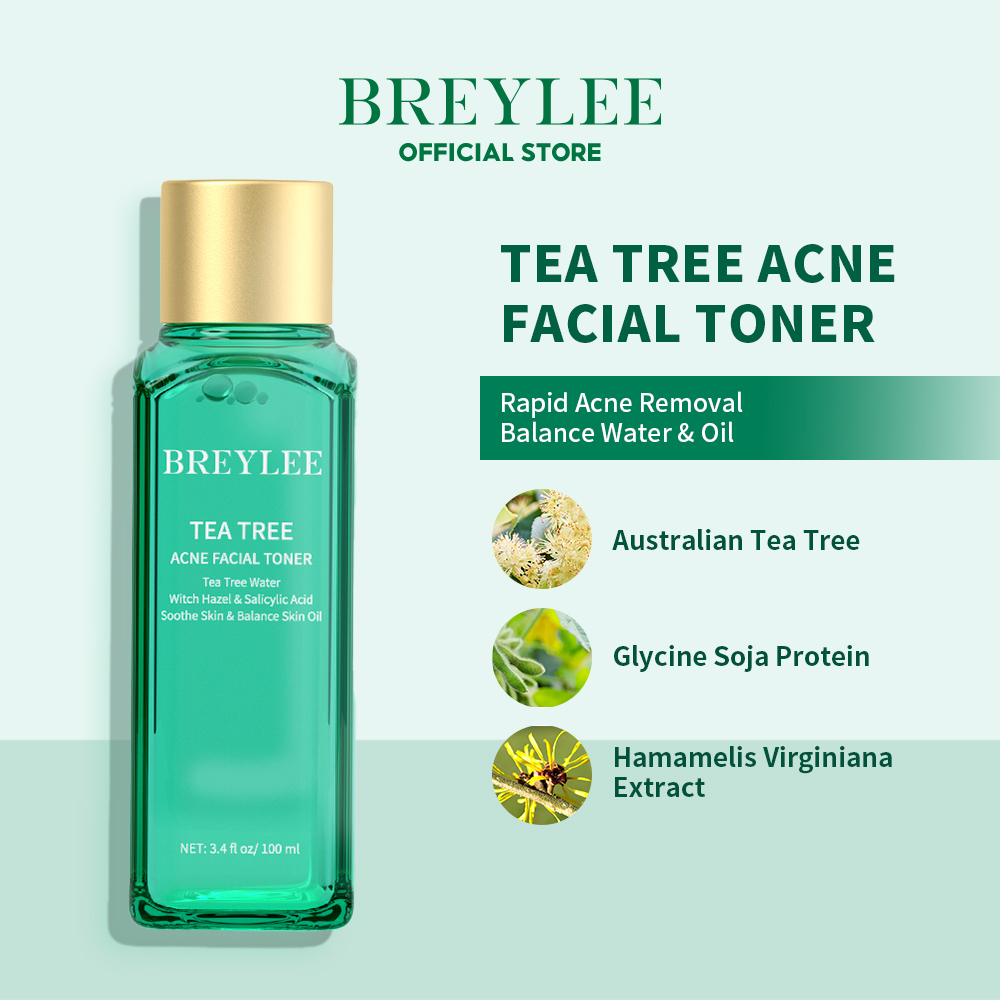 BREYLEE Acne Treatment Toner Moisturizer Skincare Face Serum Pimple ...