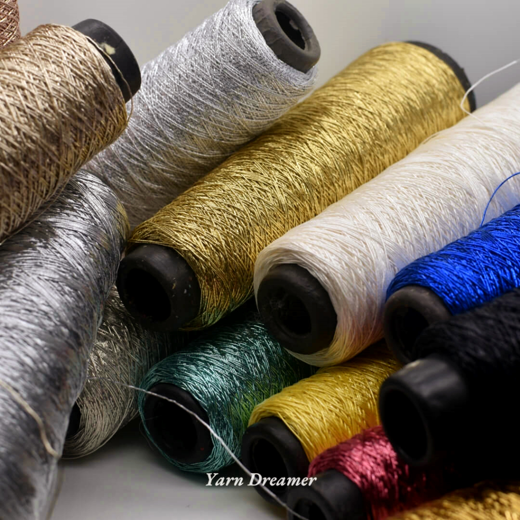 10 Colors - DIY Crochet Yarn for Feve Style Flash Silver Bag Hand ...