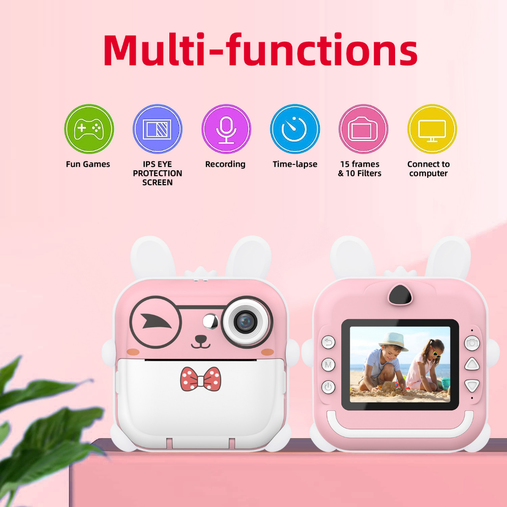 Q5 Mini Printer Wireless Bluetooth Children Print Cameras 57mm For Home ...