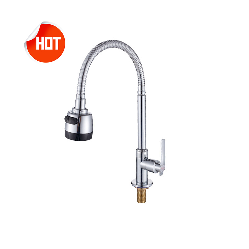 OOKAS Kitchen Faucet 360° Swivel Flex Cold Water Faucet Wall Out ...