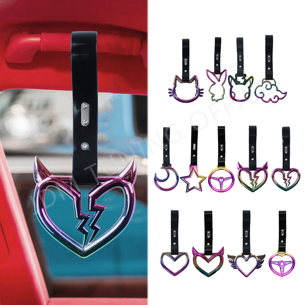 JDM Neo Chrome Rainbow Devil Broken Heart Moon Rabbit Bunny Gradient ...