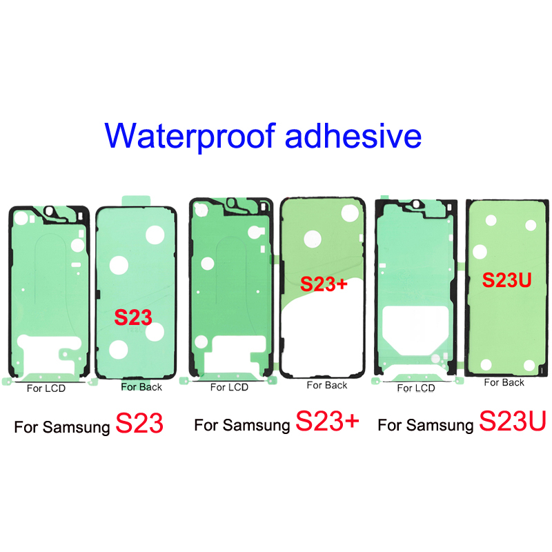 Waterproof Full Set Front LCD And Back Battery Cover Adhesive Glue For Samsung Galaxy S23 Plus ...