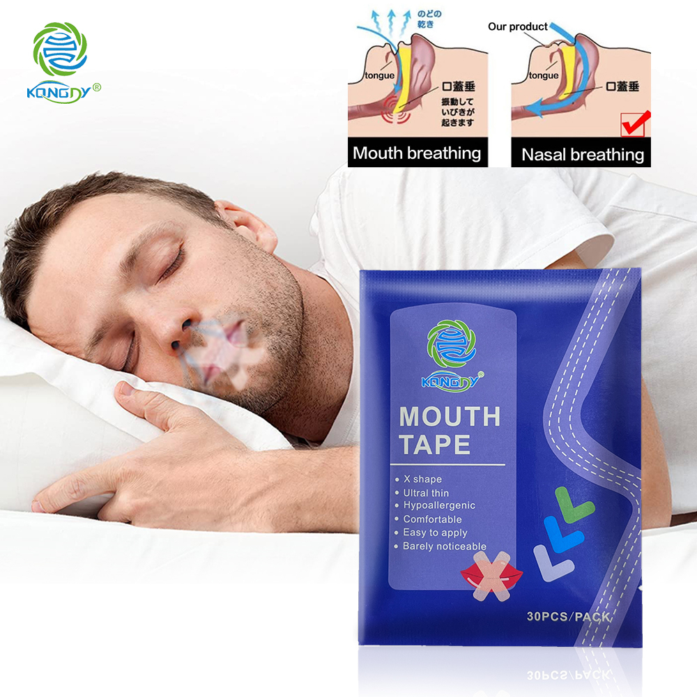 Kongdy 30Pcs Mouth Tape Sleep Strip Anti Snoring Lip Stickers Nose Breathing Strips Improve ...