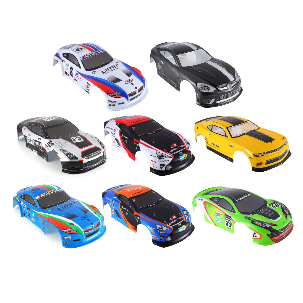1/10 RC Car 195/190mm PVC painted Body Shell with tail for 1:10 RC ...