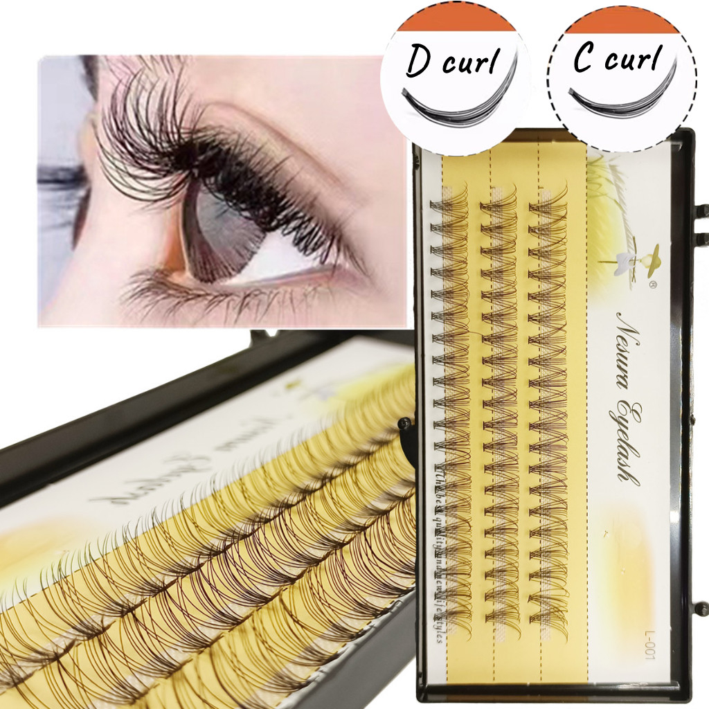 Cluster Lashes DIY Eyelash Extension 10D/20D/30D/40D D+ Curl Long ...