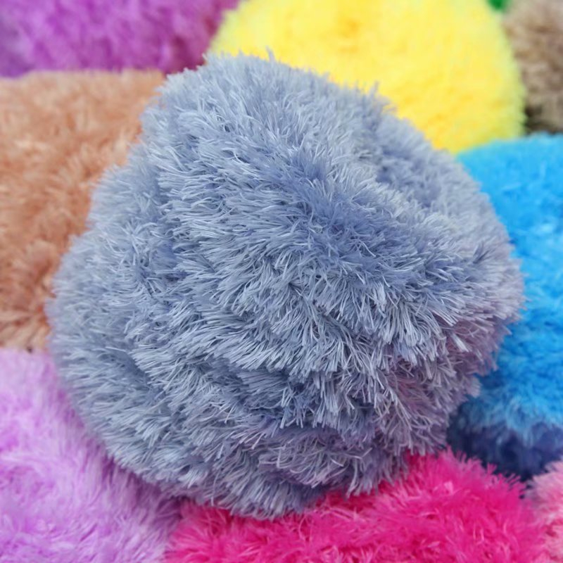 Imitation Mink Fur Wool Yarn Fluffy Thread for Knitting Plush Yarn DIY ...