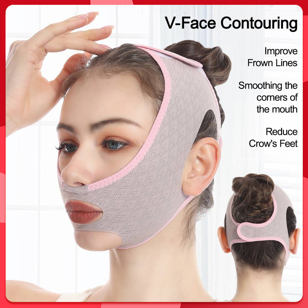Reusable V Line Mask Facial Slimming Strap Double Chin Reducer Chin Up