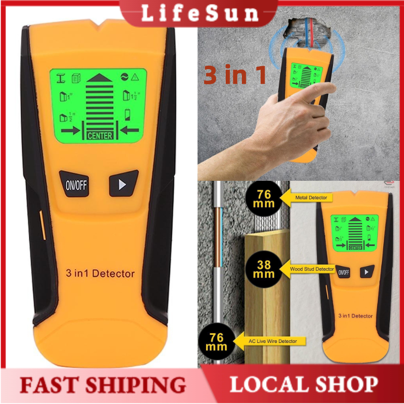 [LOCAL LIFE] 3 In 1 Stud Finder Multifunction Wall Scanner Live Wire ...