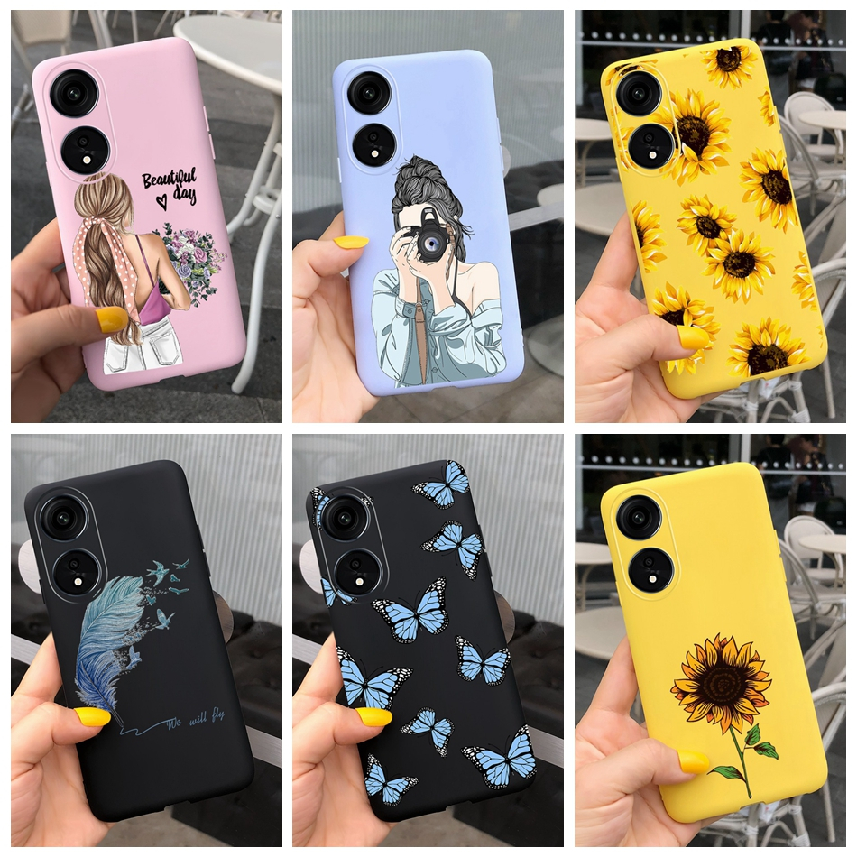 OPPO Reno8 T 5G 2023 Beautiful Girl Sunflower Pattern Phone Casing Reno ...