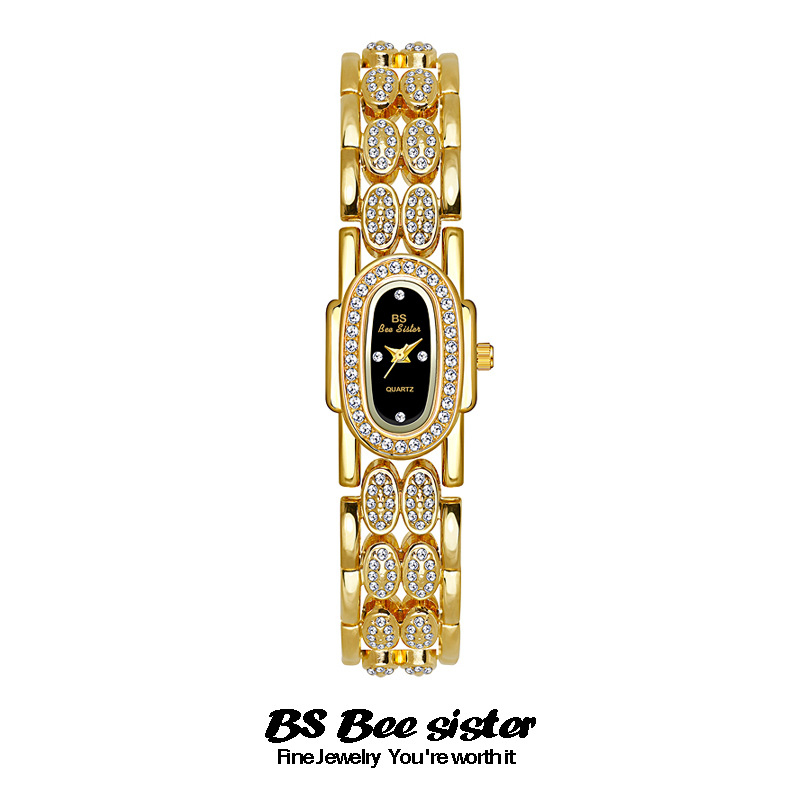 BEE SISTER Women's Watch Luxury Diamond Set Fashion Quartz Watch ...