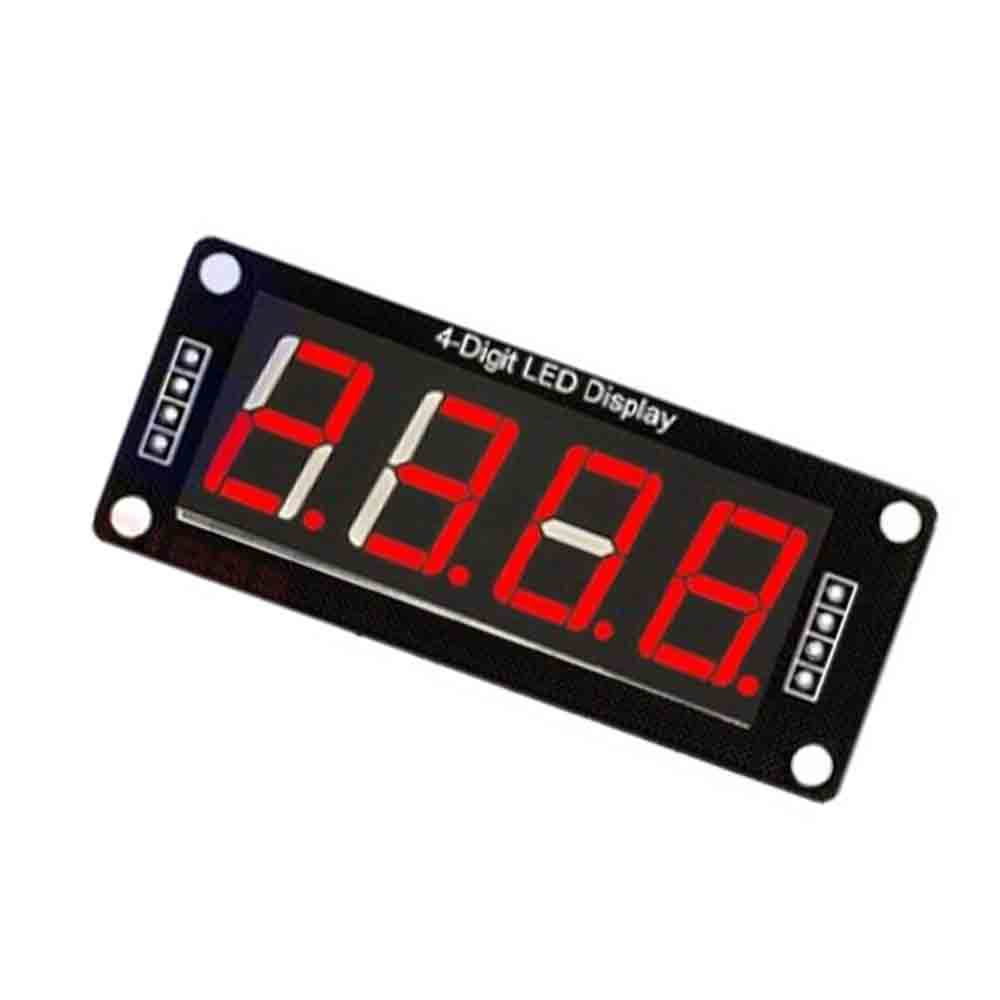 TM1637 4-Digit 0.56" RED LED Display Tube Decimal 7 Segments Clock Double Dots Module 0.56 inch ...