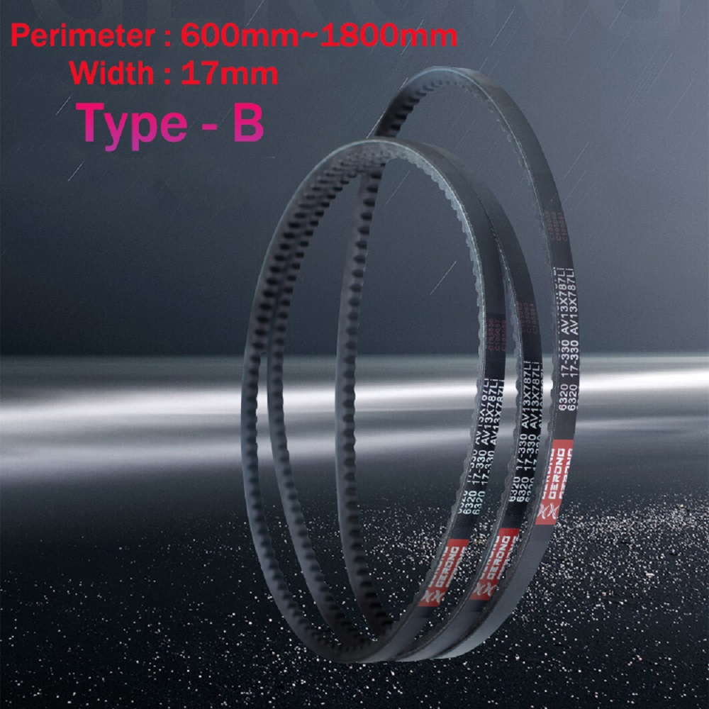 17mm Widths Toothed Conveyor Belt B Type Timing Belt Teeth Cogged ...
