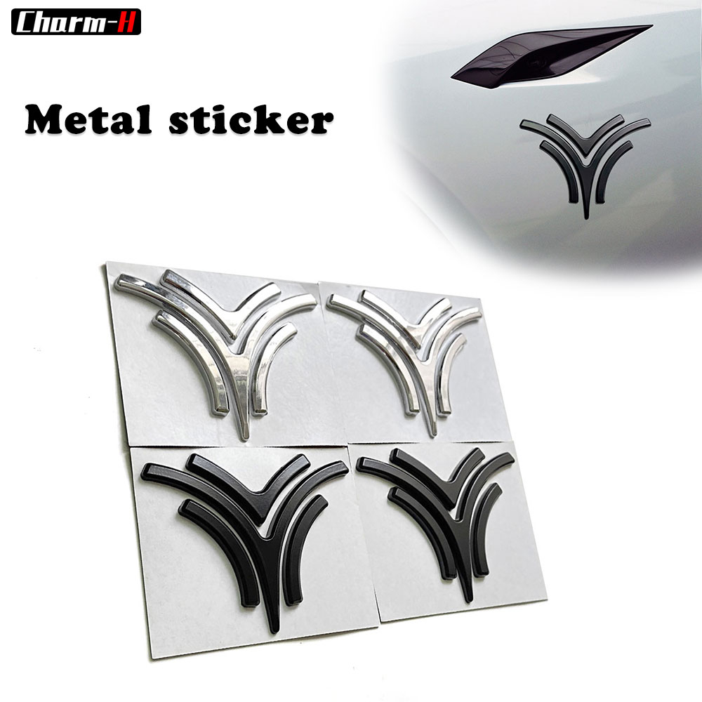 Car Metal Emblem Aluminum Alloy 3D Decal Sticker for NETA V Fender Side ...