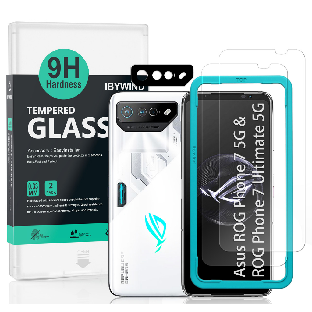 Ibywind For Asus ROG Phone 7/7 Ultimate 5G Screen Protector (Pack of 2 ...