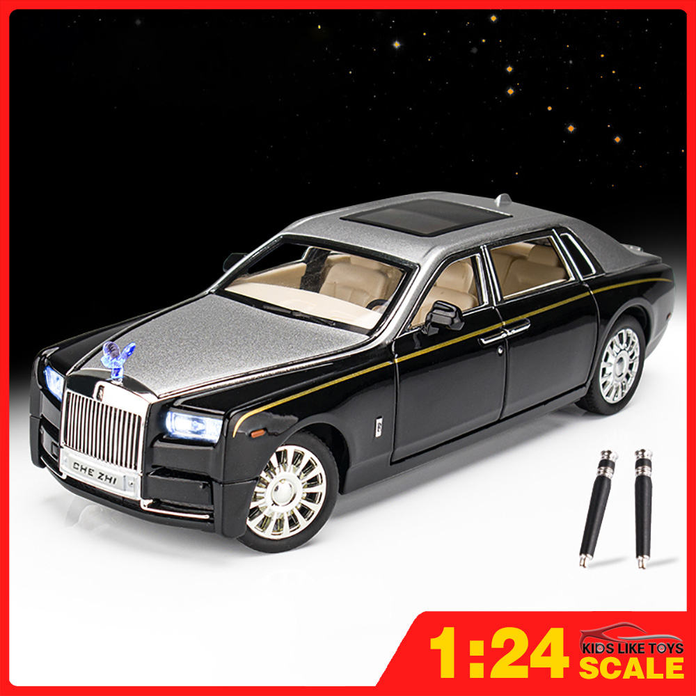 KLT 1:24 Rolls Royce Phantom Alloy Car Model Light & Sound effect ...