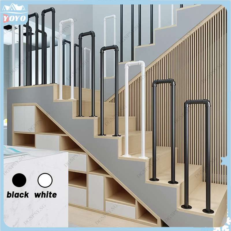 Straddle ladder handrail modern rotating staircase handrail guardrail ...