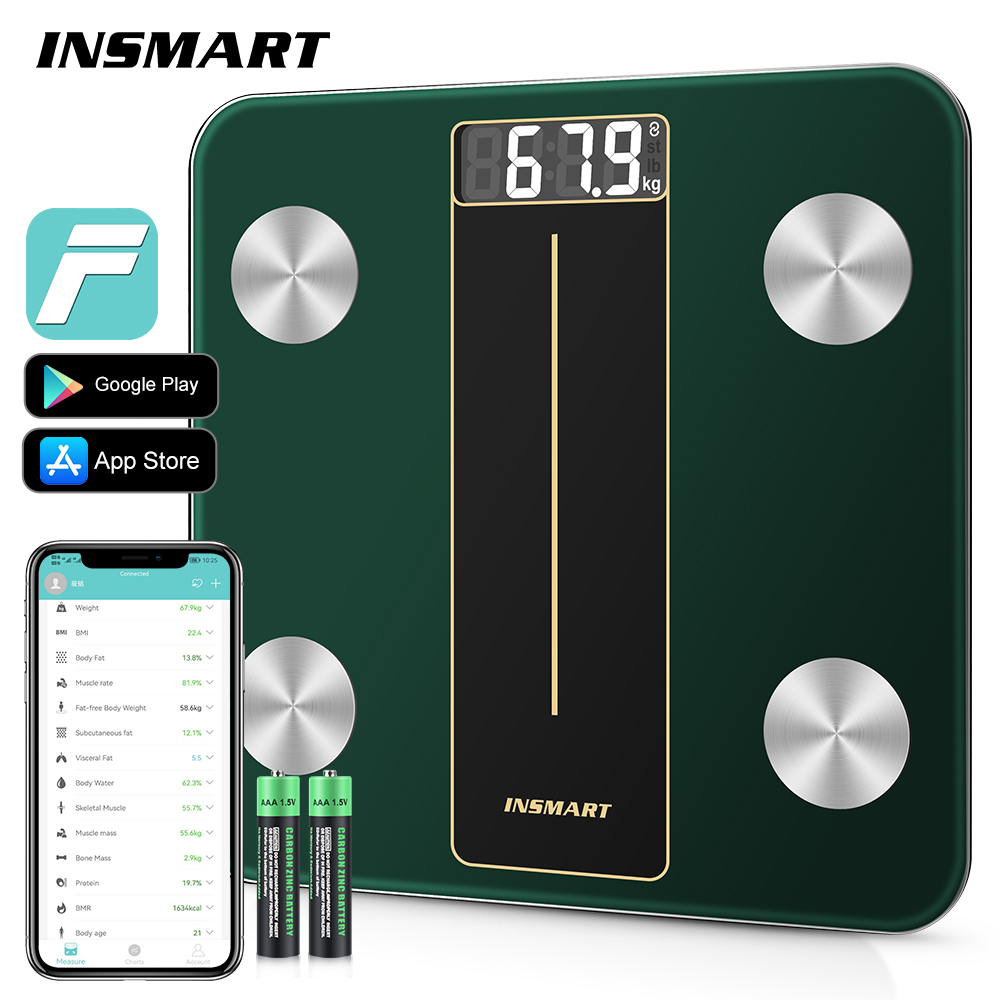 INSMART 14in1 Bluetooth BMI Weight Scale Penimbang Berat Badan Smart ...