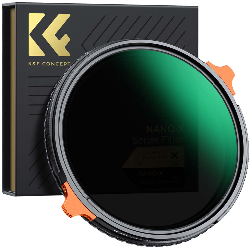 K&F Concept Variable ND4-64 + CPL 2 in 1 Filter Circular Polarising ...