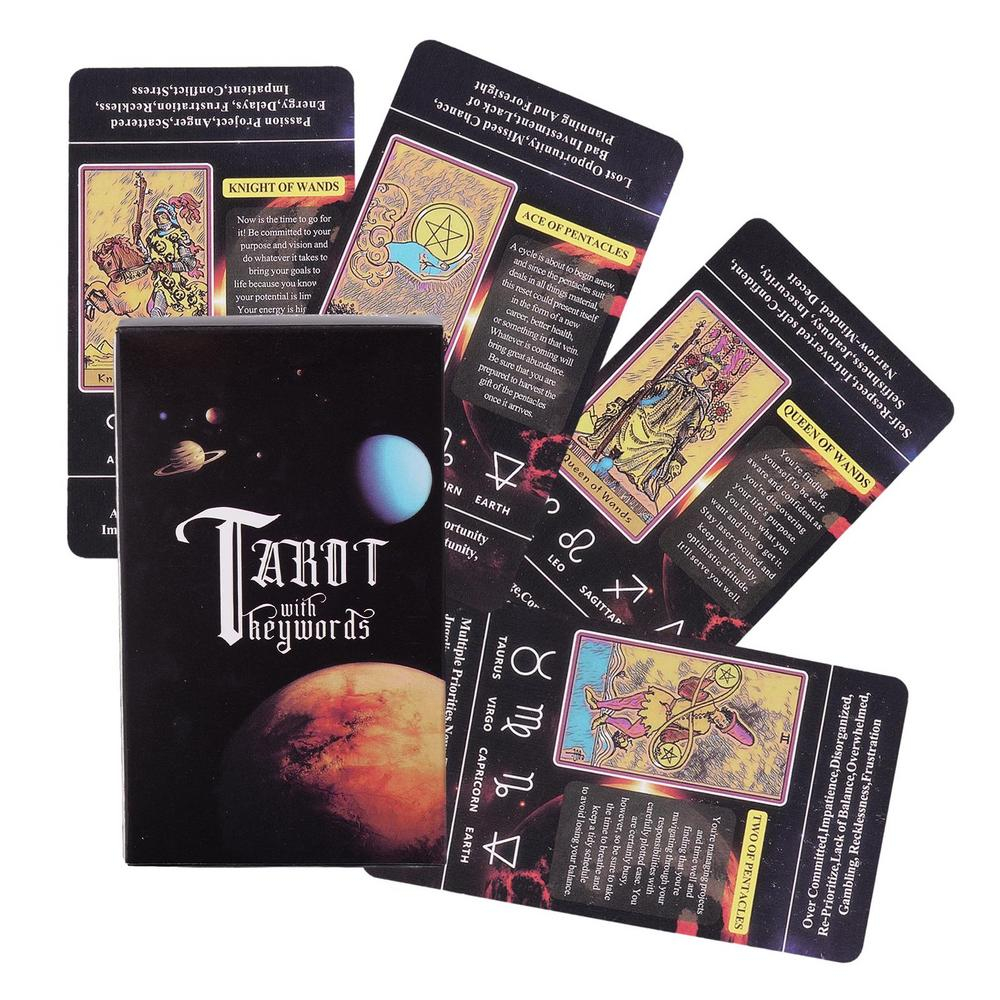 Tarot Oracle Cards Portable Tarot With Heywords Psychological Oracle ...