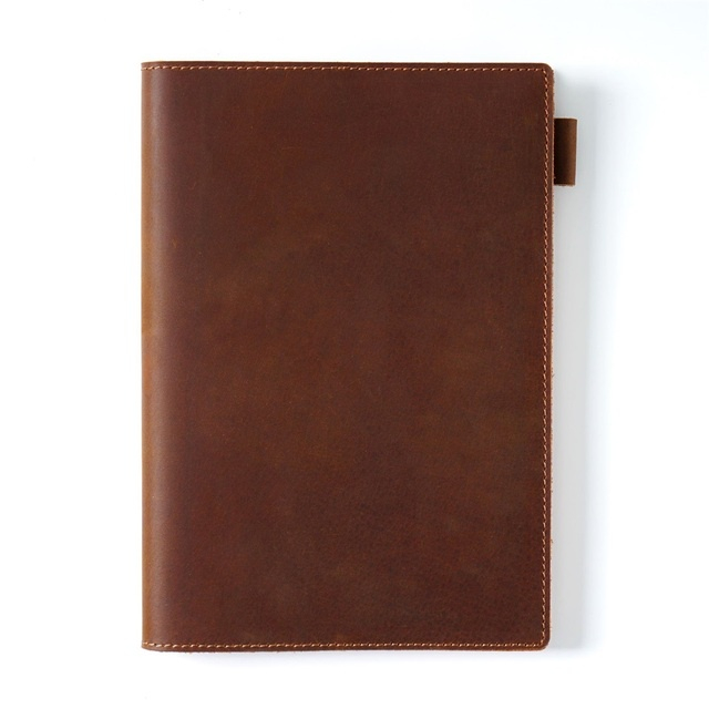 Leather Notebooks With Pen Clip Design A5 A6 Journal Office Outdoor ...