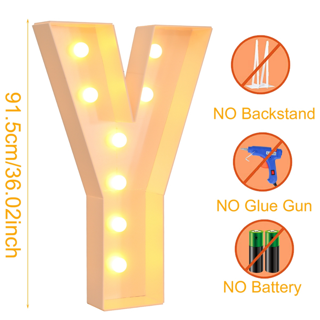 【Local Stock】A-Z Light Up Letter Light Up 3FT Large Alphabet Frame ...