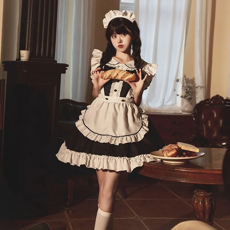 Japan Anime Style Maid Attire Suit For Cosplay Cute Lady Skirt Lolita ...