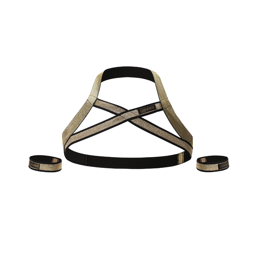 Men's Elastic Muscle Chest Harness Strap Body Belt Clubwear & Two Arm ...