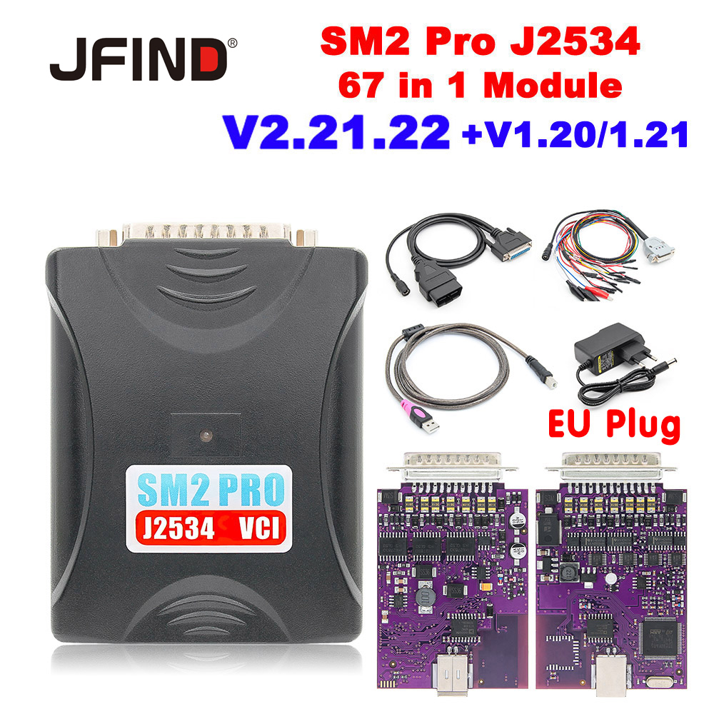 SM2 PRO V2.21.22/V2.21.21 J2534 1.20 & 1.21 12V/24V VCI ECU Programmer Dongle For KTM PCM BENCH ...