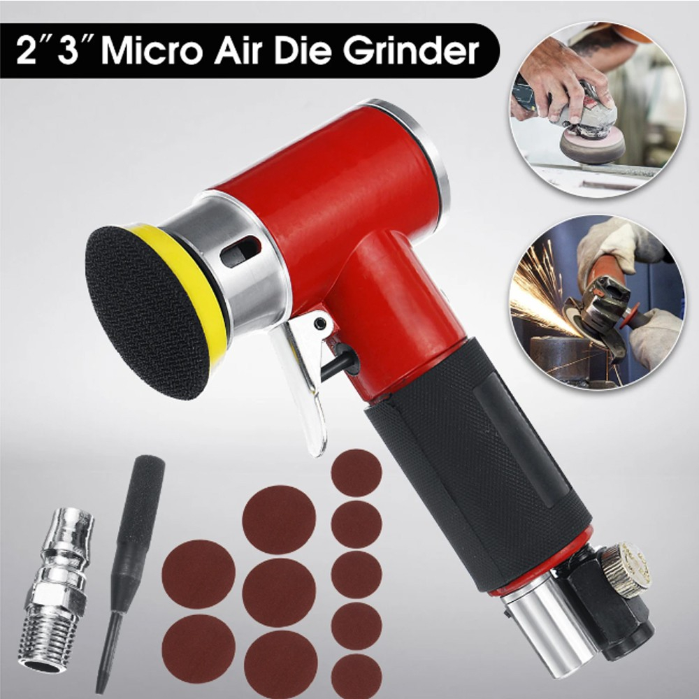 2" 3" Mini Air Sander Kit Dual Action Orbital Polisher Polishing ...