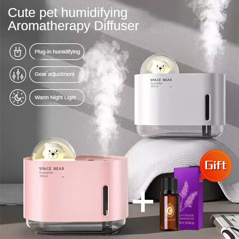Cute Air Humidifier Aroma Essential Oil Diffuser Bear home diffuser ...