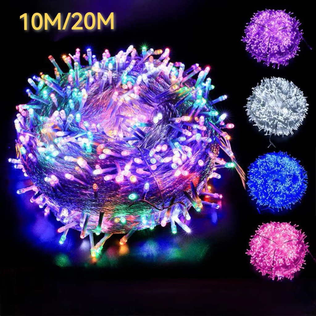 10M 100LED Led String Lights Flashing Ligh Christmas Festive Wedding ...