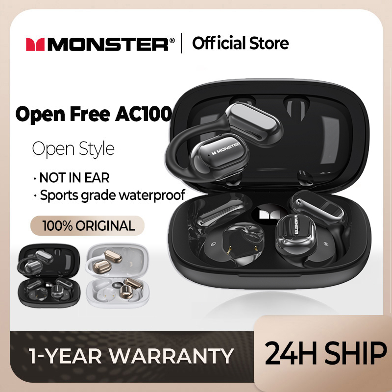 Monster Open Free AC100 Bone Conduction Bluetooth Wireless Sports ...