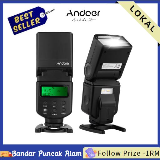 [Local Fast delivery] Andoer Universal Flash Speedlite GN40 Adjustable ...