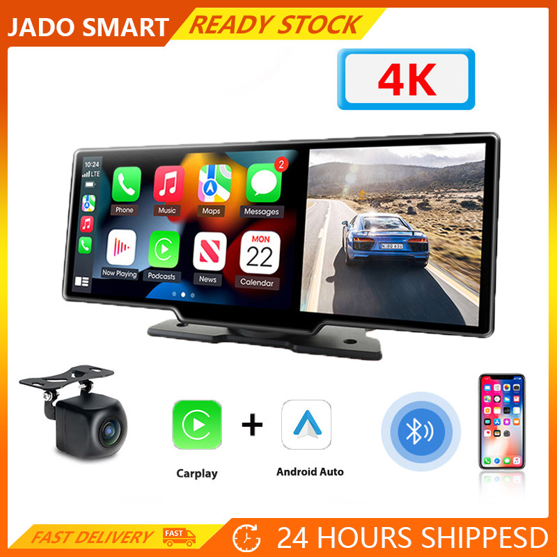 10.26 inch In Car DVR Dash Cam 4K Carplay Android Auto Touch Screen Instrument Panel GPS 2160P ...