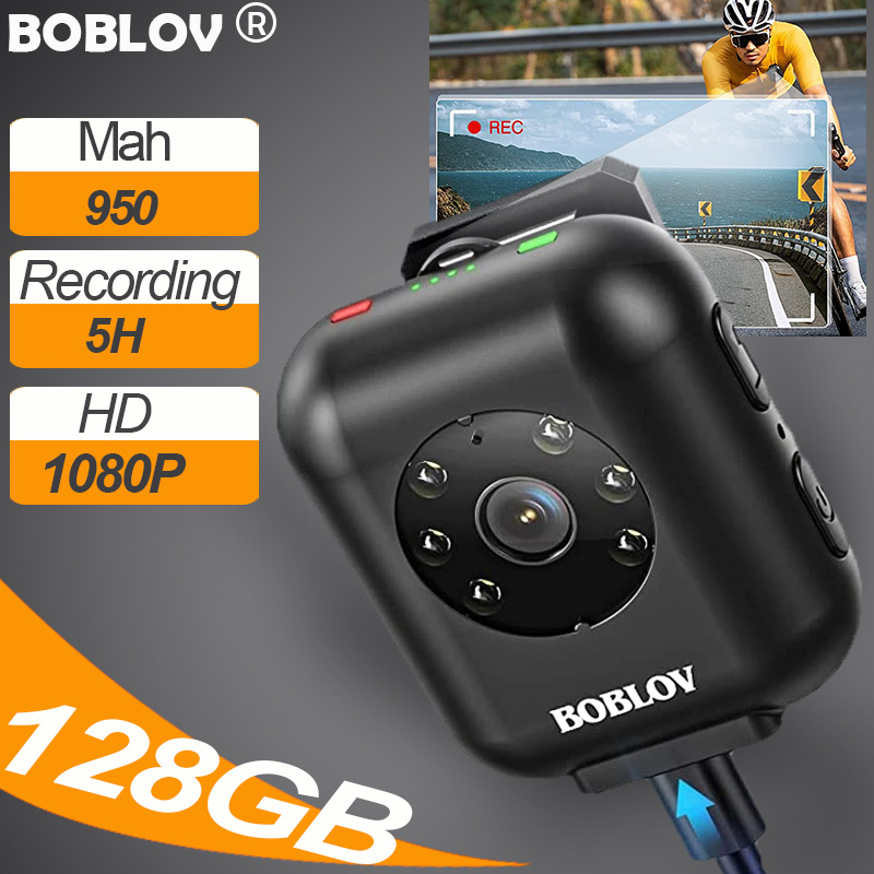 Boblov W4 Body Mini Sports Action Worn Camera 128GB HD 1080P DVR Video ...