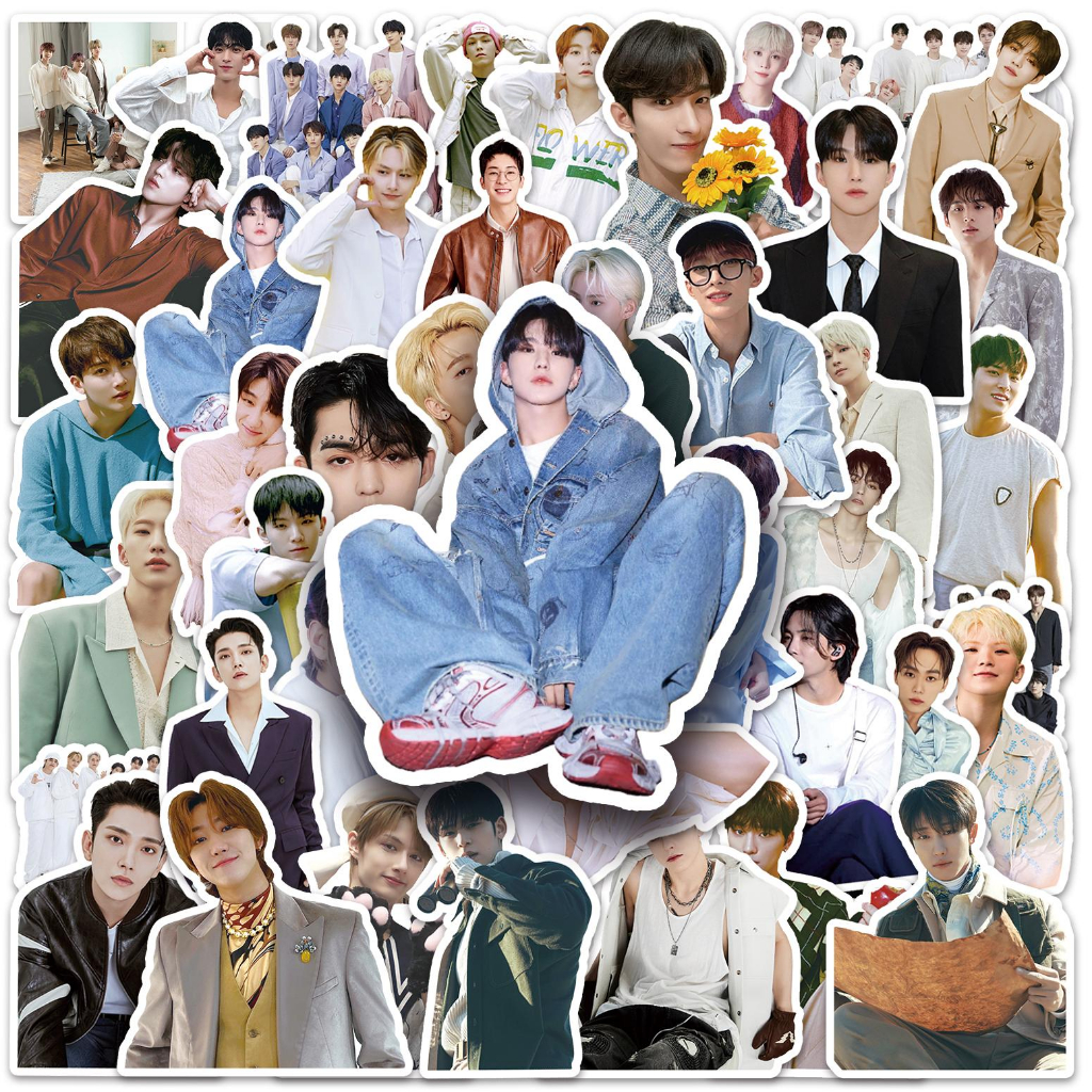Brand-new 50 Piece Seventeen Kpop DIY Creative Stickers for decorating ...