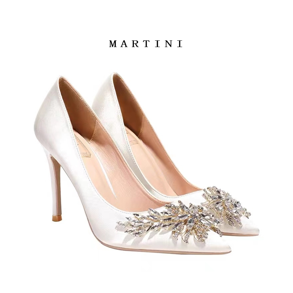 [with box] Kasut Perkahwinan 2022 Women's High Heels kasut nikah ...