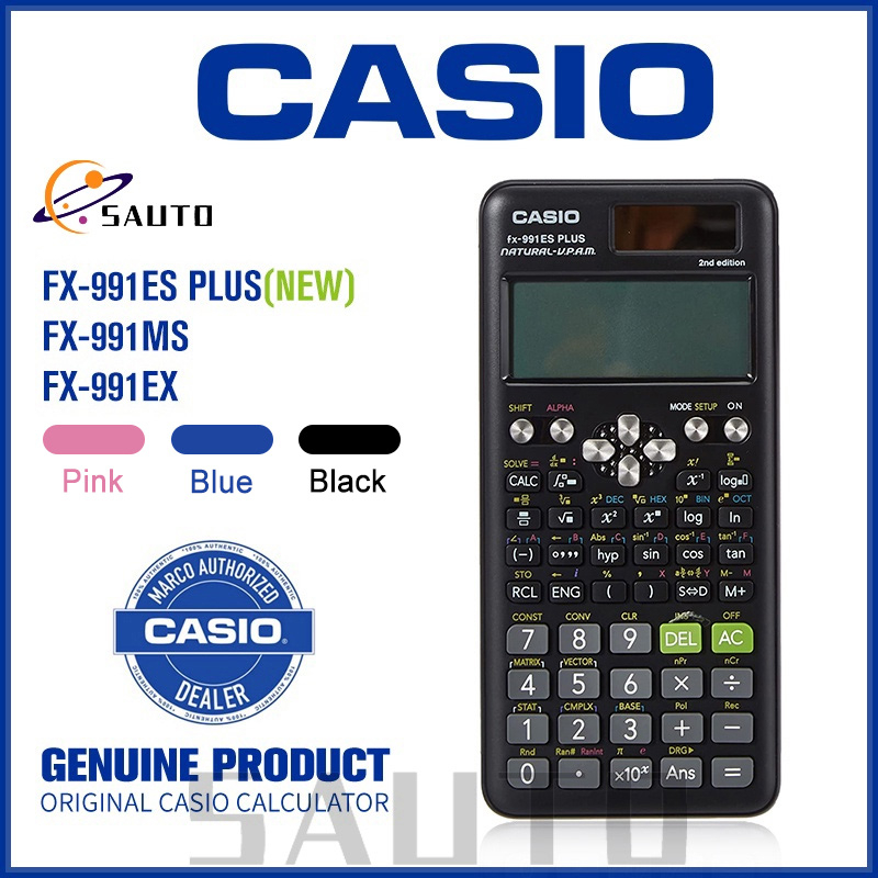 Original Casio Scientific Calculator FX-991EX FX-991ES Plus FX-82MS Calculators New Edition 240 ...