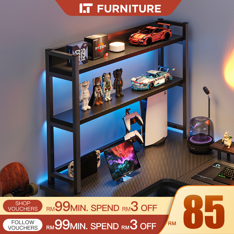 Desktop Rack Desk Organizer Desk Shelf Gaming Office Rack Book Rack ...