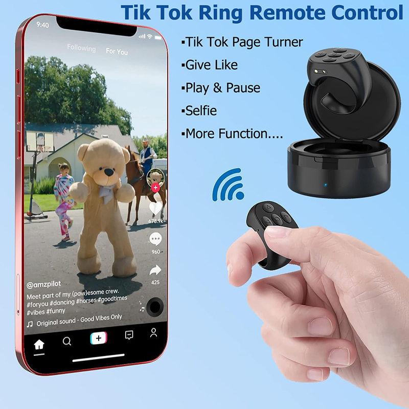 for TikTok Remote Control Kindle App Page Turner, Wireless Bluetooth ...